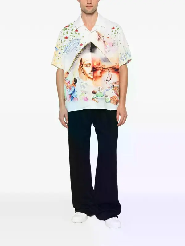 Casablanca Short-sleeve Buttoned Shirt