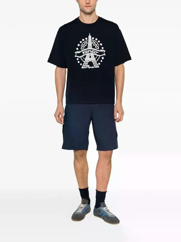 Kenzo Eiffel-tower T-shirt - Blue
