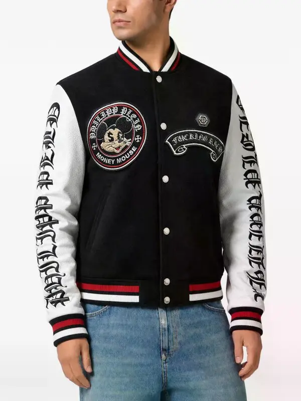 Philipp Plein Money Mouse College Bomber Jacket