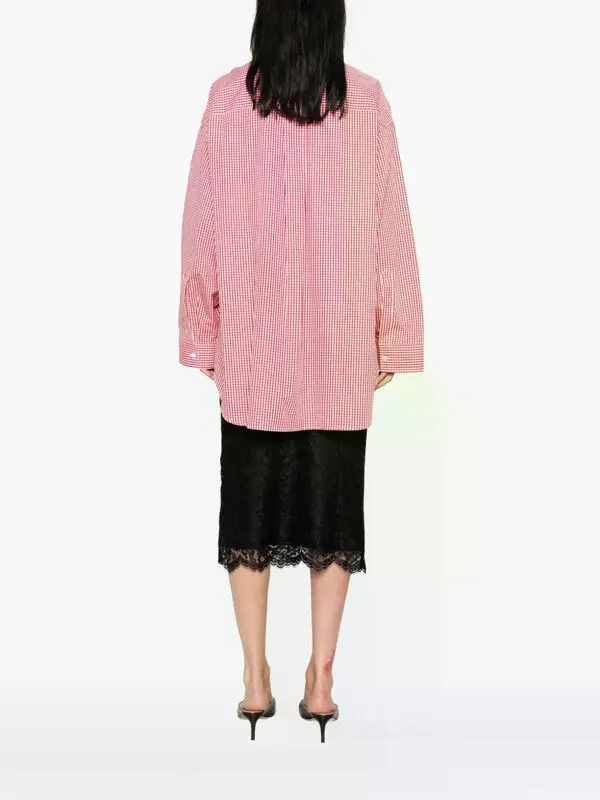 Marie Adam-Leenaerdt Gingham-check Oversized Shirt