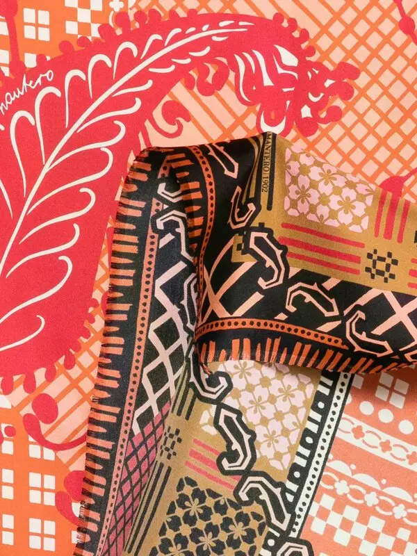 MANTERO 1902 Paisley-print Silk Scarf