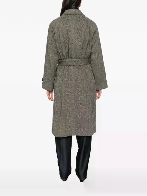 Polo Ralph Lauren Herringbone Belted Coat - Neutrals
