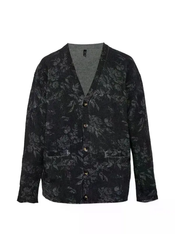 R13 Floral-motif Wool Cardigan
