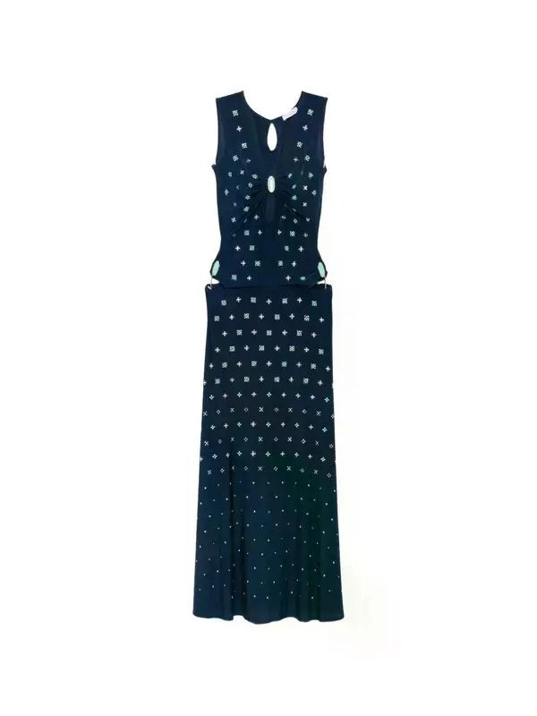 Rabanne Embellished Cut-out Maxi Dress