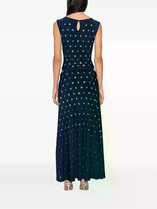 Rabanne Embellished Cut-out Maxi Dress