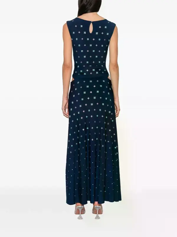 Rabanne Embellished Cut-out Maxi Dress