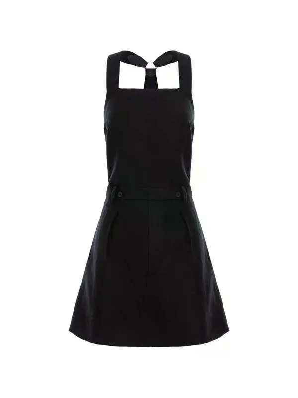 CUANNA Patty Pinafore Dress - Black