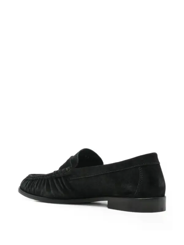 POEVE Suede Penny Loafers