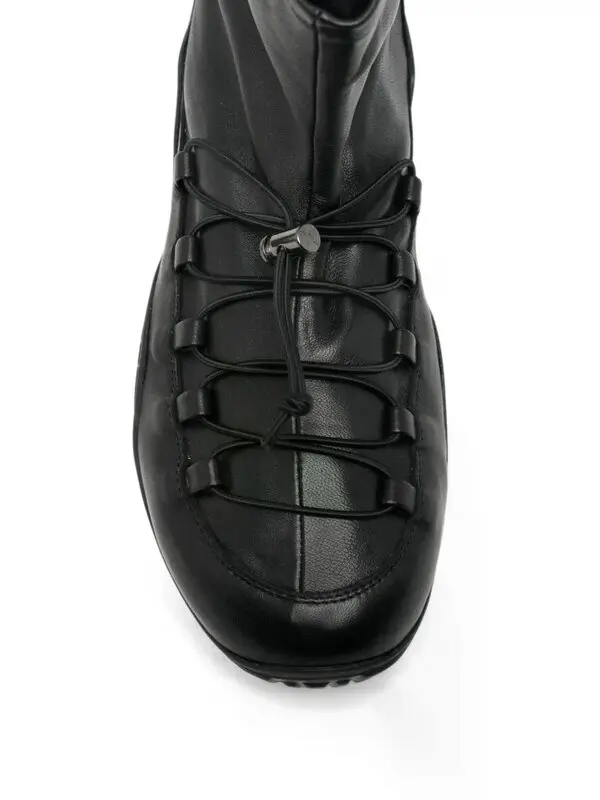 Dear Frances Scuba Lace-up Ankle Boots