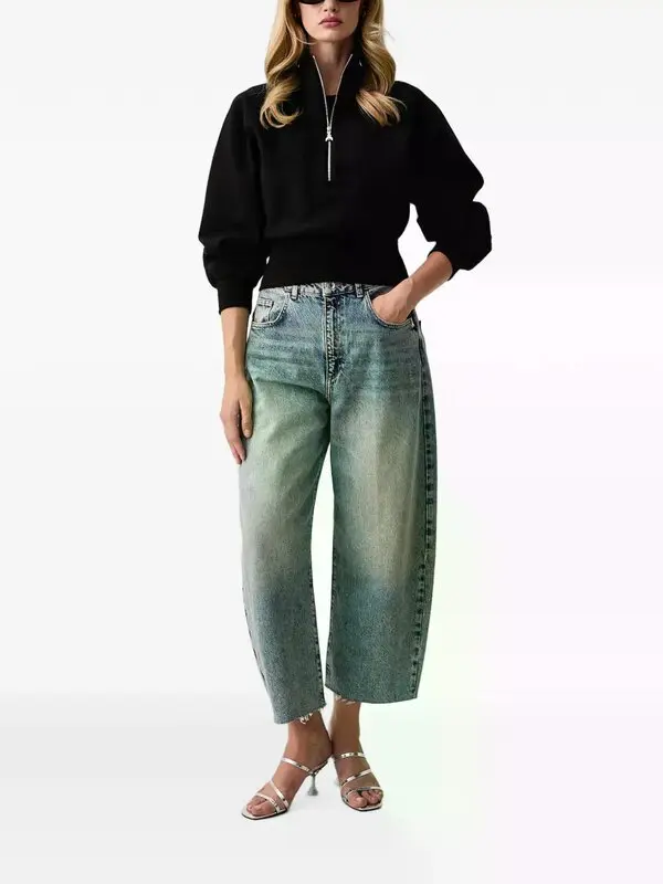 Patrizia Pepe Faded Raw-cut Jeans