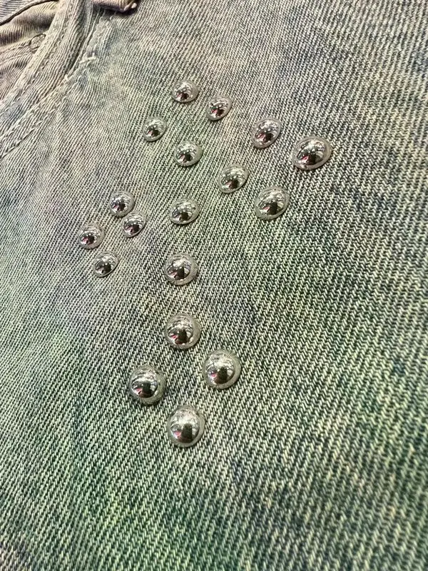 GUAPI Iron Crest Stud-embellished Jeans