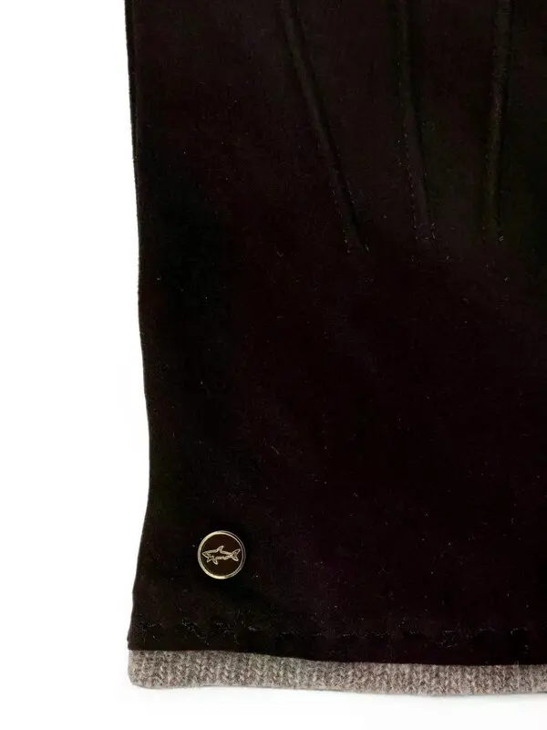 Paul & Shark Suede Logo-plaque Gloves