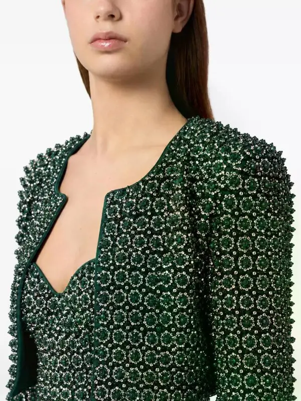 Philipp Plein Sequin-embellished Bolero Jacket