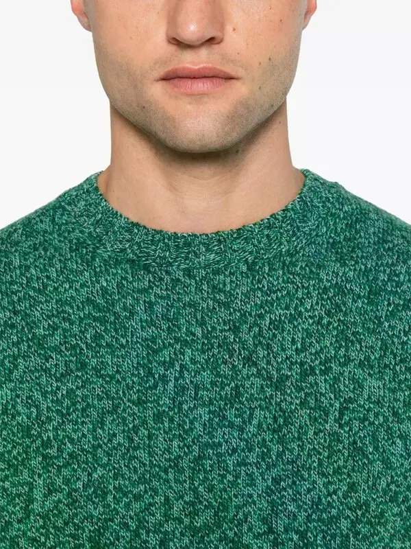 FILIPPO DE LAURENTIIS Marl-knit Crew-neck Sweater