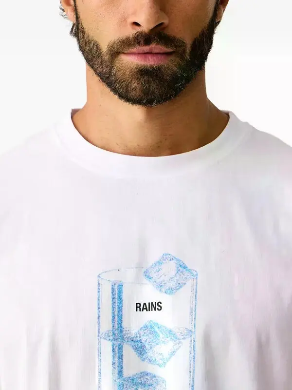 Rains Graphic-print Crew-neck T-shirt