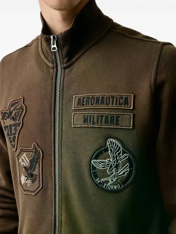AERONAUTICA MILITARE Patch-detail Zip-up Sweatshirt