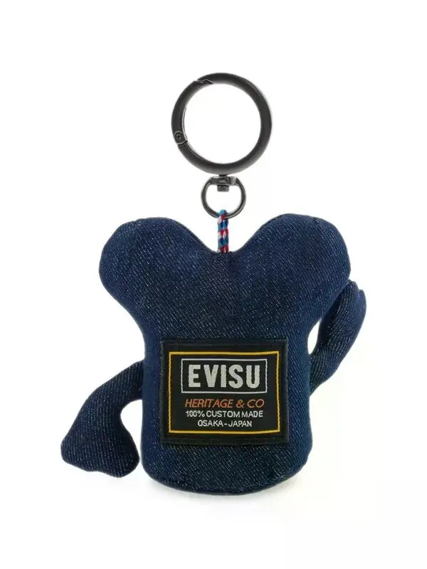 EVISU Chin-chin Logo-patch Keyring