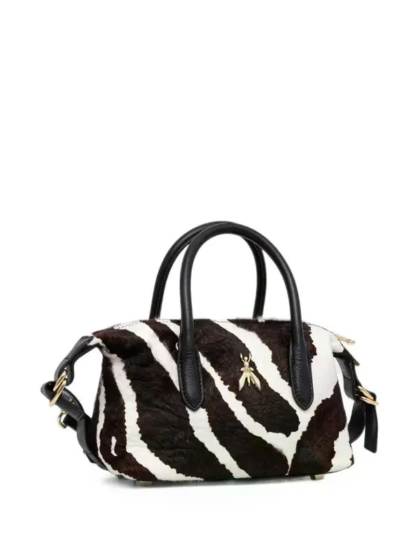 Patrizia Pepe Zebra-print Fly Shoulder Bag