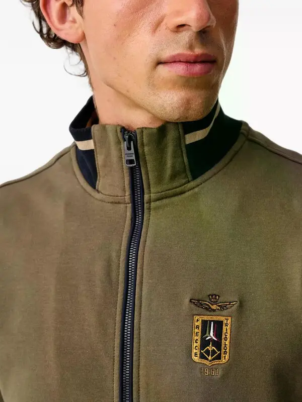AERONAUTICA MILITARE Logo-patch Zip-up Sweatshirt