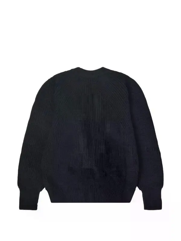 Comme Des Garçons Ribbed-knit Raglan-sleeve Sweater