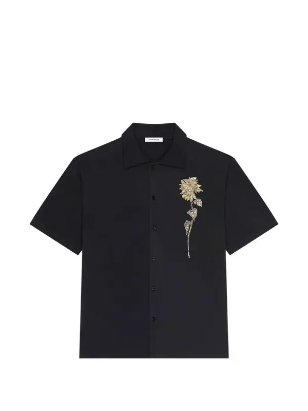 Givenchy Embellished Shirt In Cotton Knit