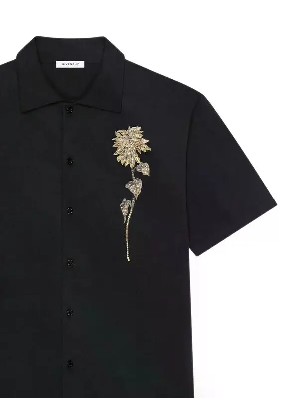 Givenchy Embellished Shirt In Cotton Knit