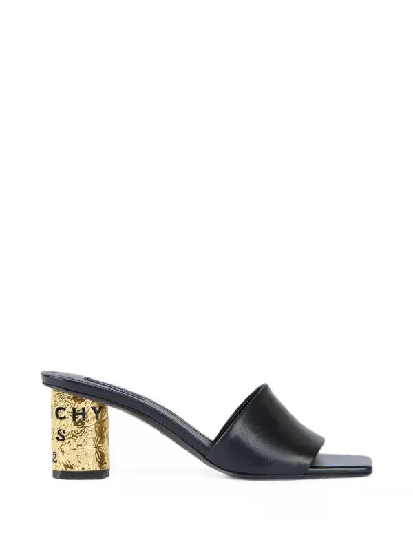 Givenchy Tape Heeled Mules In Leather