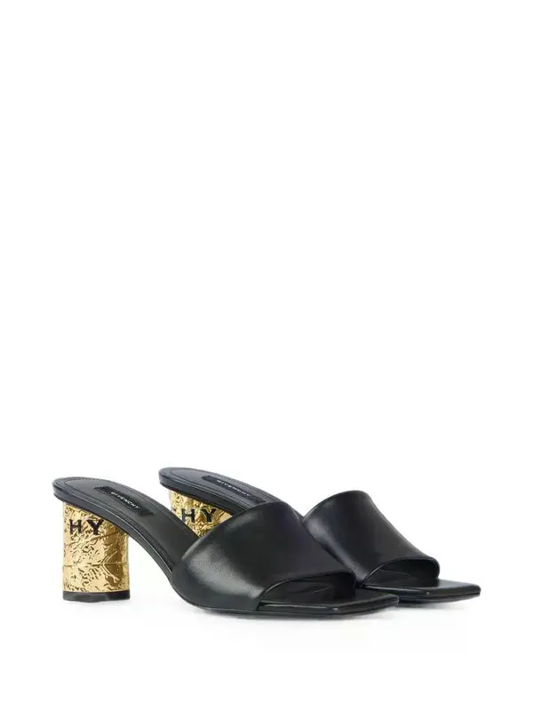 Givenchy Tape Heeled Mules In Leather
