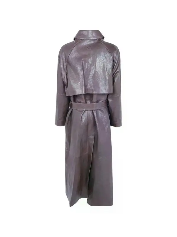 Magda Butrym Belted Leather Coat