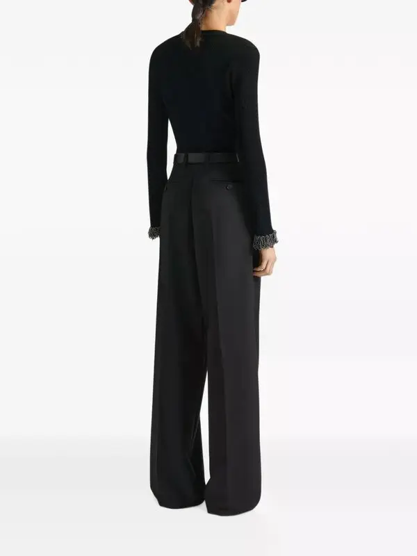 Givenchy Double Pleat Pants In Wool And Mohair