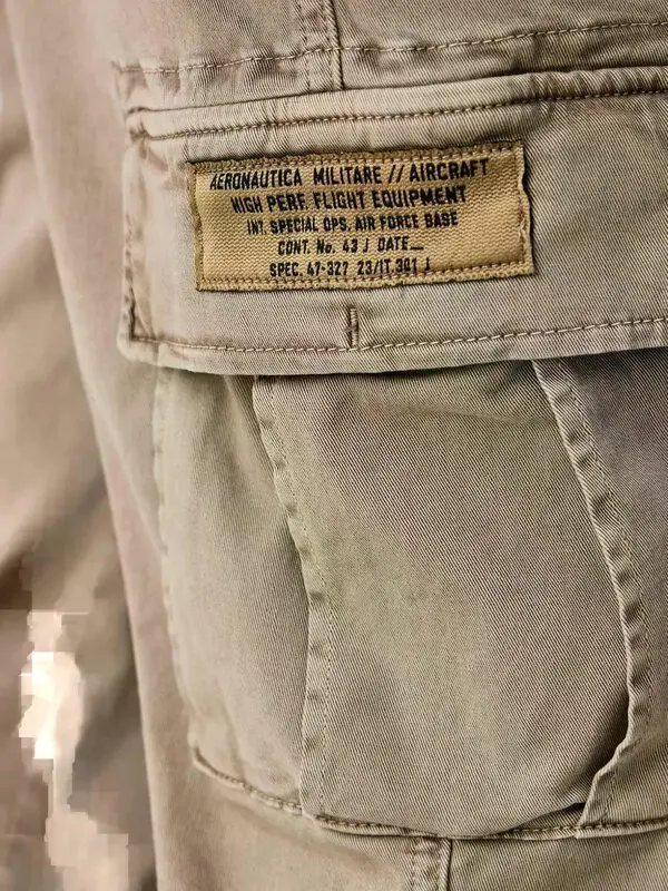 AERONAUTICA MILITARE Logo-patch Cargo Straight-leg Trousers