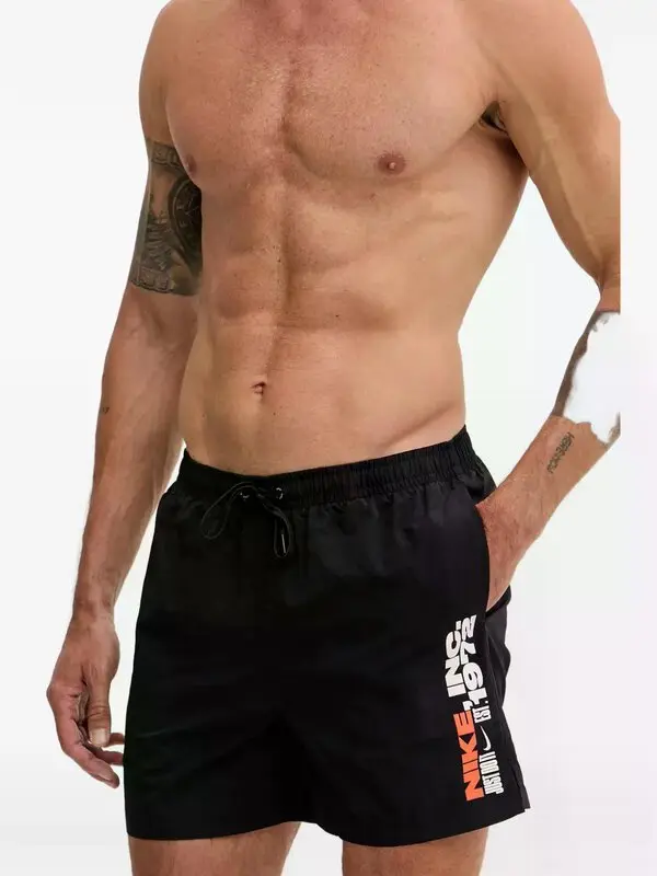 Nike Logo-print Drawstring-waistband Swim Shorts