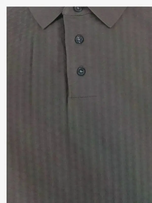 Emporio Armani Textured Polo Shirt
