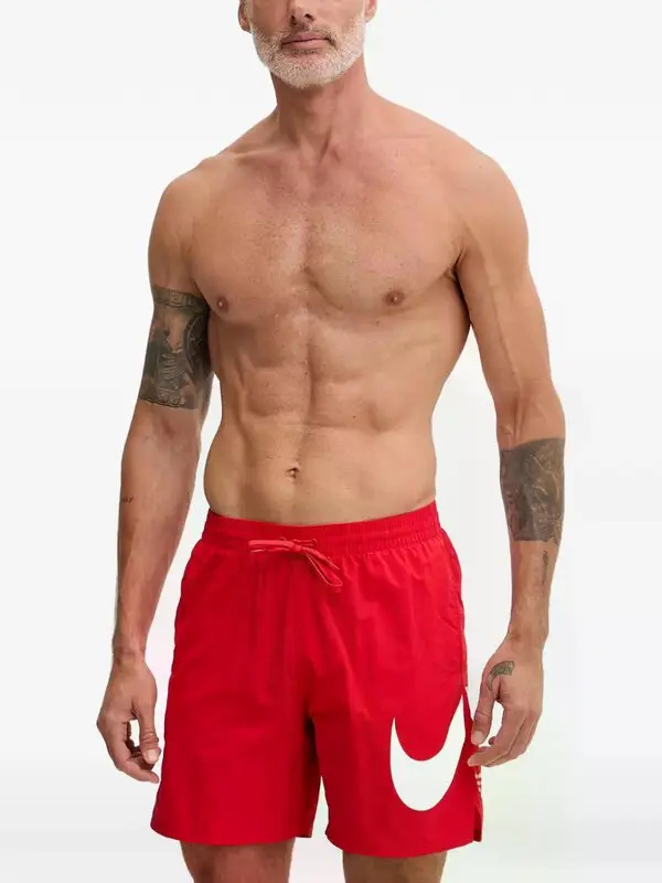 Nike Swoosh-print Swim Shorts
