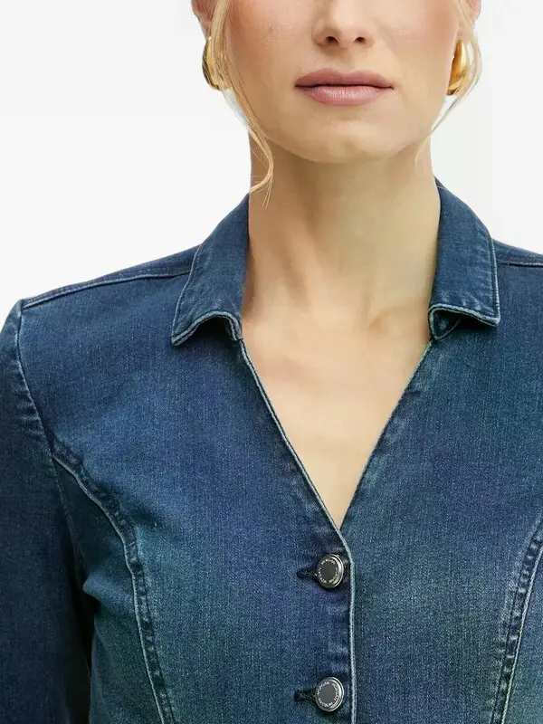 MORGAN Button-up Denim Jumpsuit