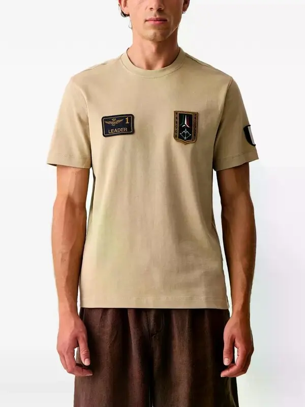 AERONAUTICA MILITARE Logo-patch T-shirt