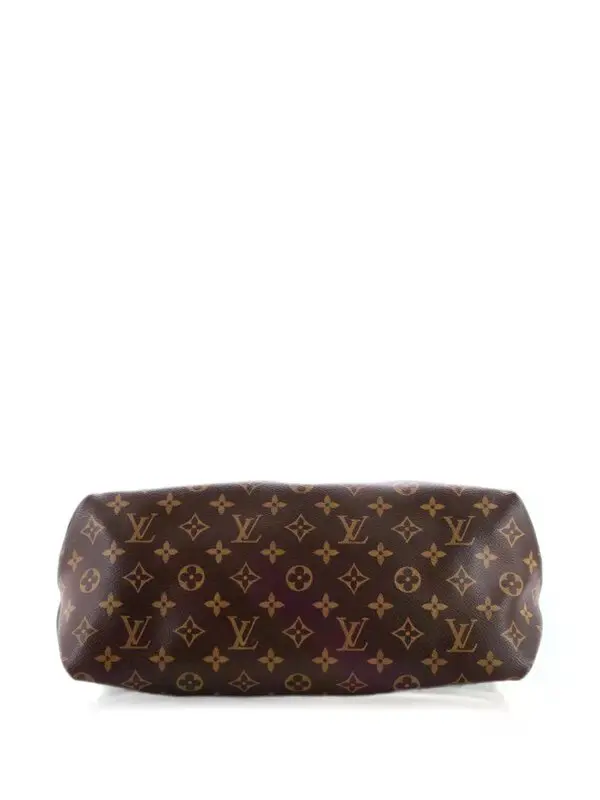 LOUIS VUITTON Braided Handle Beaubourg Handbag Monogram Canvas Mm Shoulder Bag