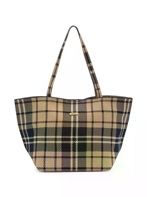 Barbour Large Layla Tartan Tote Bag - Blue