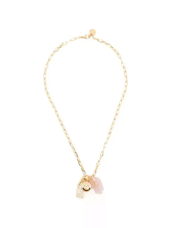 La DoubleJ Charm-detail Chain-link Necklace