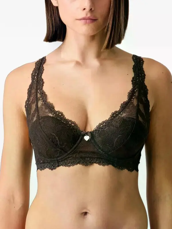 TWINSET Lace-trim Underwired Bra - Brown
