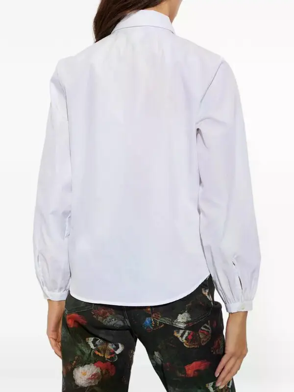R13 Ruffle-trim Peter Pan-collar Shirt