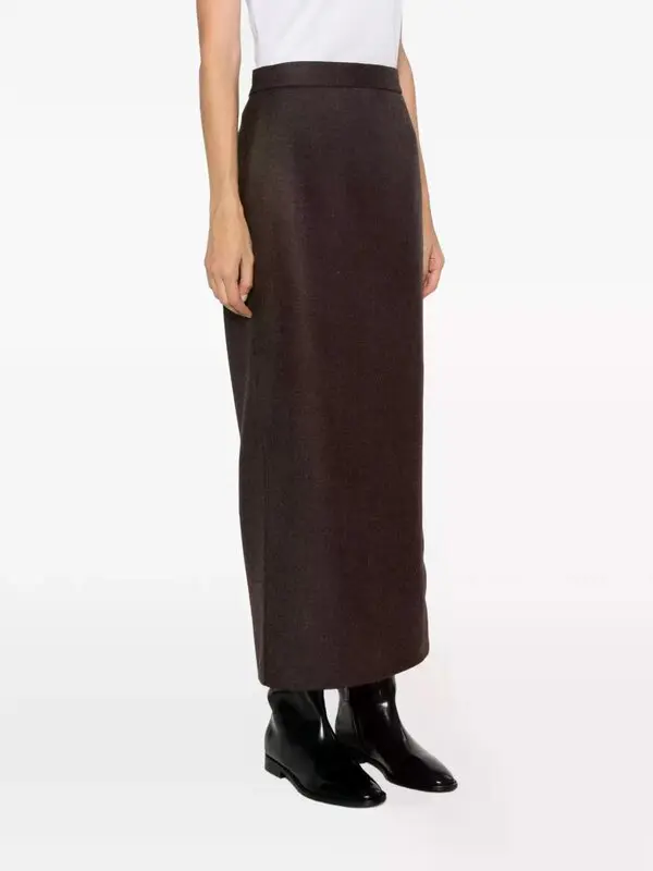 Max Mara Press-stud-detail Midi Skirt