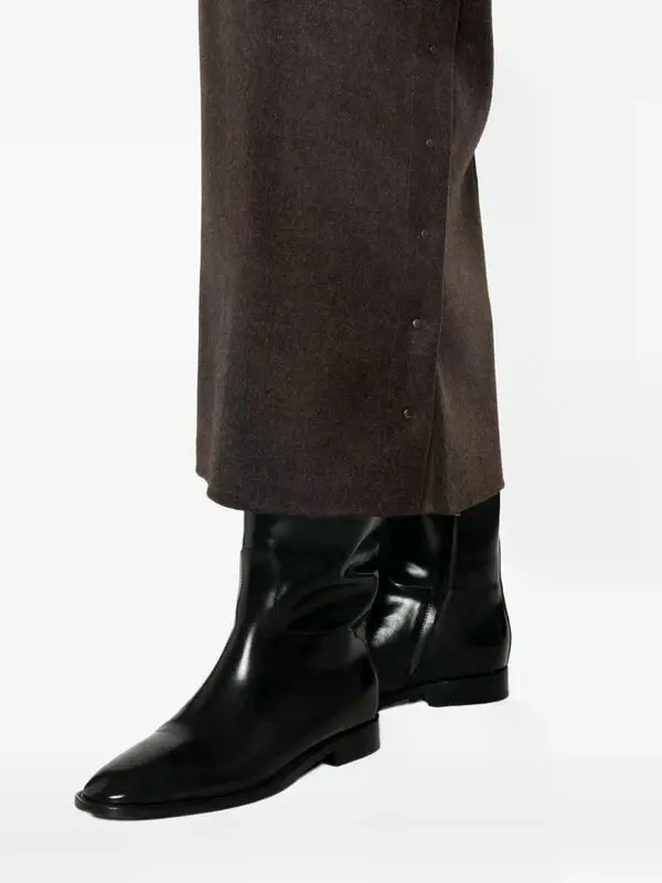 Max Mara Press-stud-detail Midi Skirt