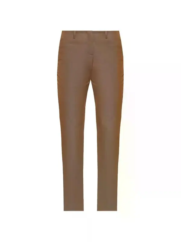 Alexander McQueen Crease-front Trousers - Brown