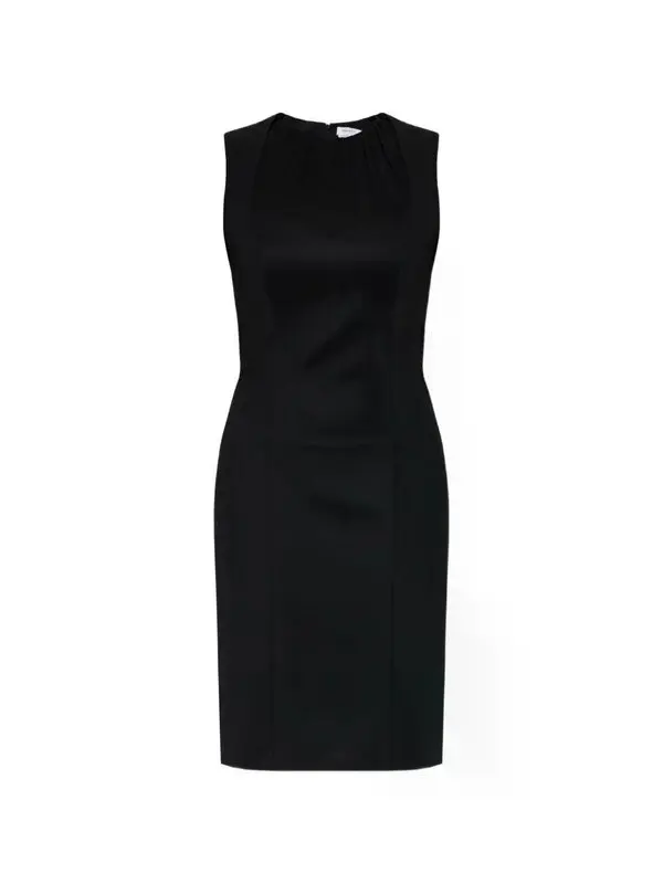 Alexander McQueen Ruched Sleeveless Mini Dress - Black