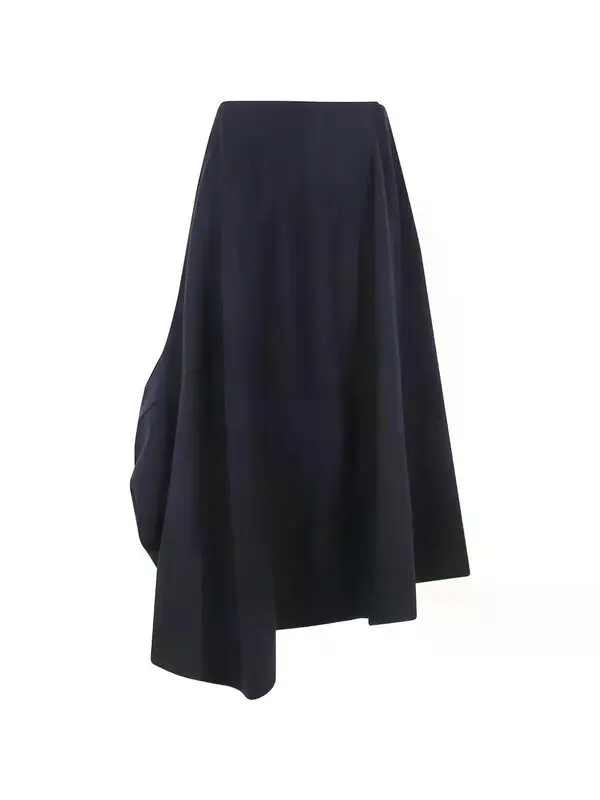 Comme Des Garçons Asymmetric Draped Midi Skirt