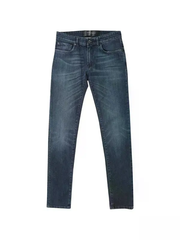 Dolce & Gabbana Logo-plaque Jeans - Blue