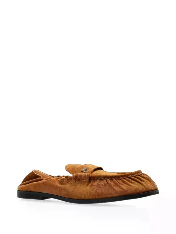 Kenzo Citygram Ruched Suede Loafers