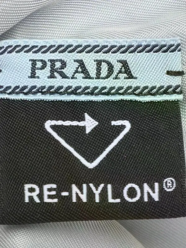 Prada Re-nylon Logo-plaque Hairband - Grey