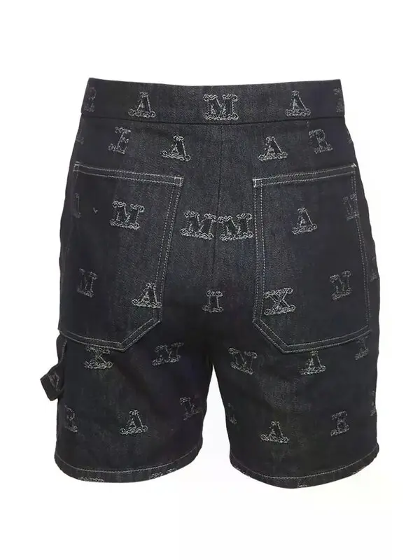 Max Mara Monogram Denim Shorts